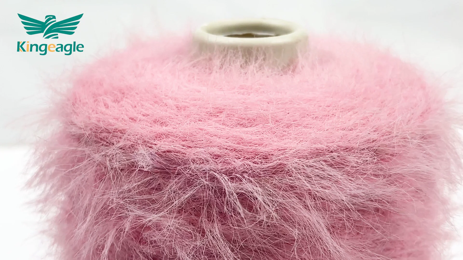 Kingeagle Feather 4cm Fancy 100%nylon Mink Fur Yarn For Knitting - Buy ...