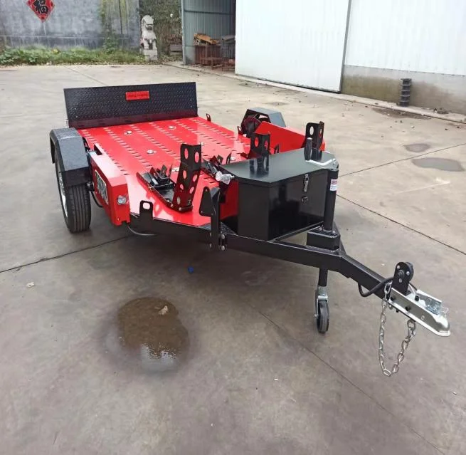 Muti-functional Tilt Car Trailer With Checker Plate Floor - Buy ...