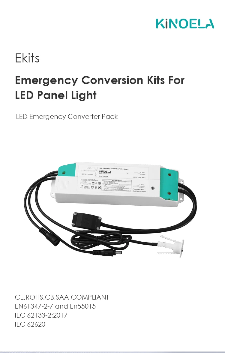 LED Panel Light Emergency Driver with LiFePO4 Battery, 3W/5W/8W, 90min ...