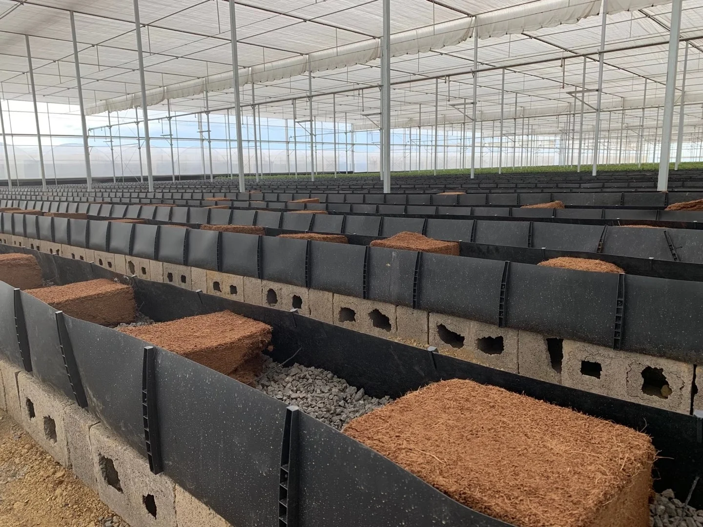 Economic Greenhouse Hydroponic Planting Trough Foldable Soilless ...