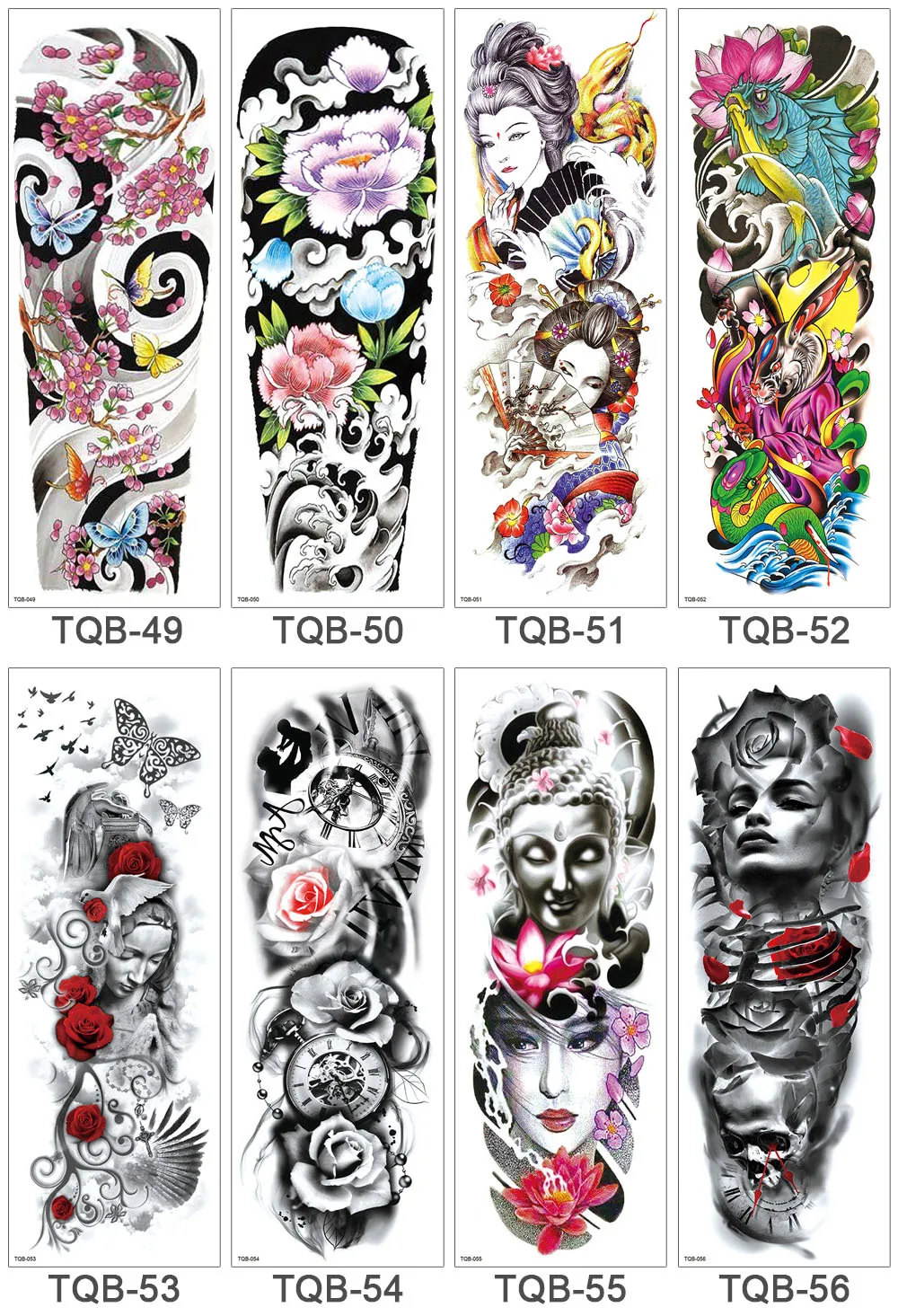 Oem Custom Temporary Tattoo Stickers Waterproof Flower Tattoo Stickers ...