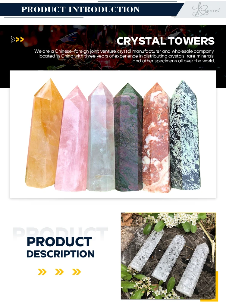 Wholesale African Jade Towers Crystals Healing Stones Crystal Point Quartz Crystal Stone Point ...