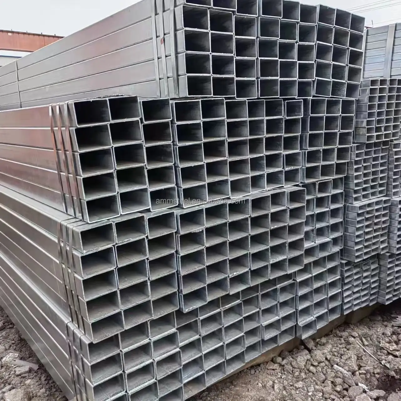 JIS Factory 2x2 Galvanized Hollow Section 14 Gauge ERW Q235 JIS Tubing ...