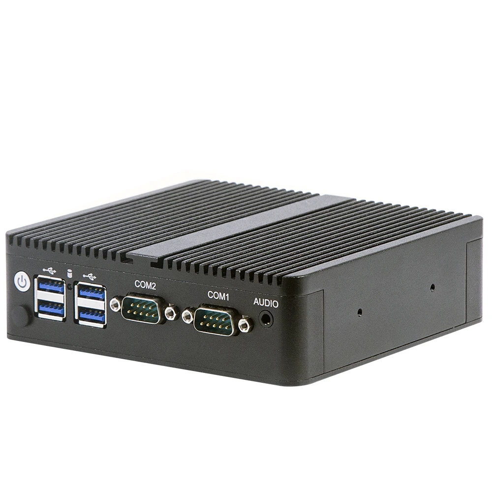 Wall Mounted/embedded Celeron Fanless Mini Industrial Pc Nano Box For Monitor - Buy Fanless Mini ...