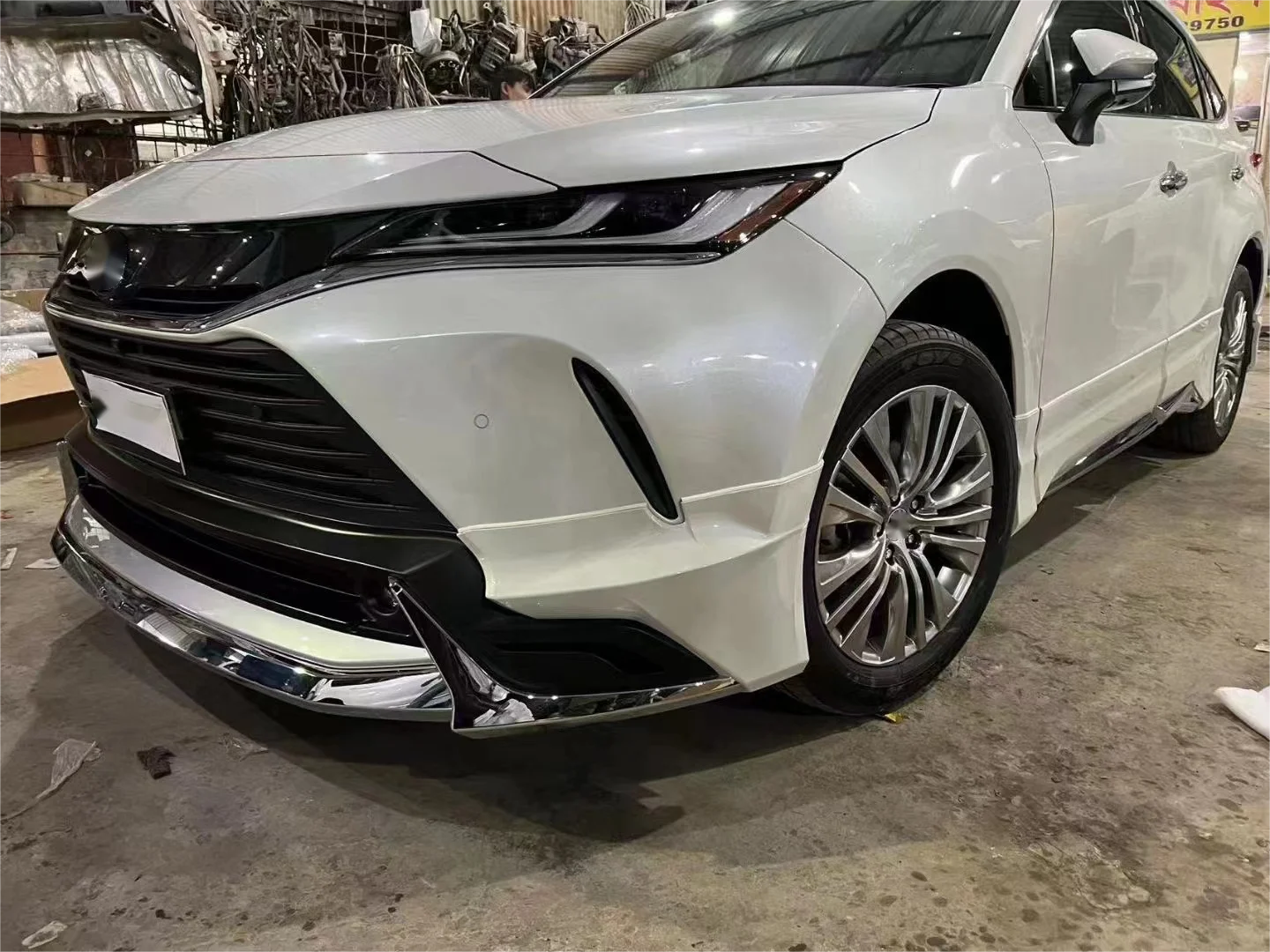 Factory Price Body Kit For For Toyota Harrier 2014 Up Front Lip Mirror ...