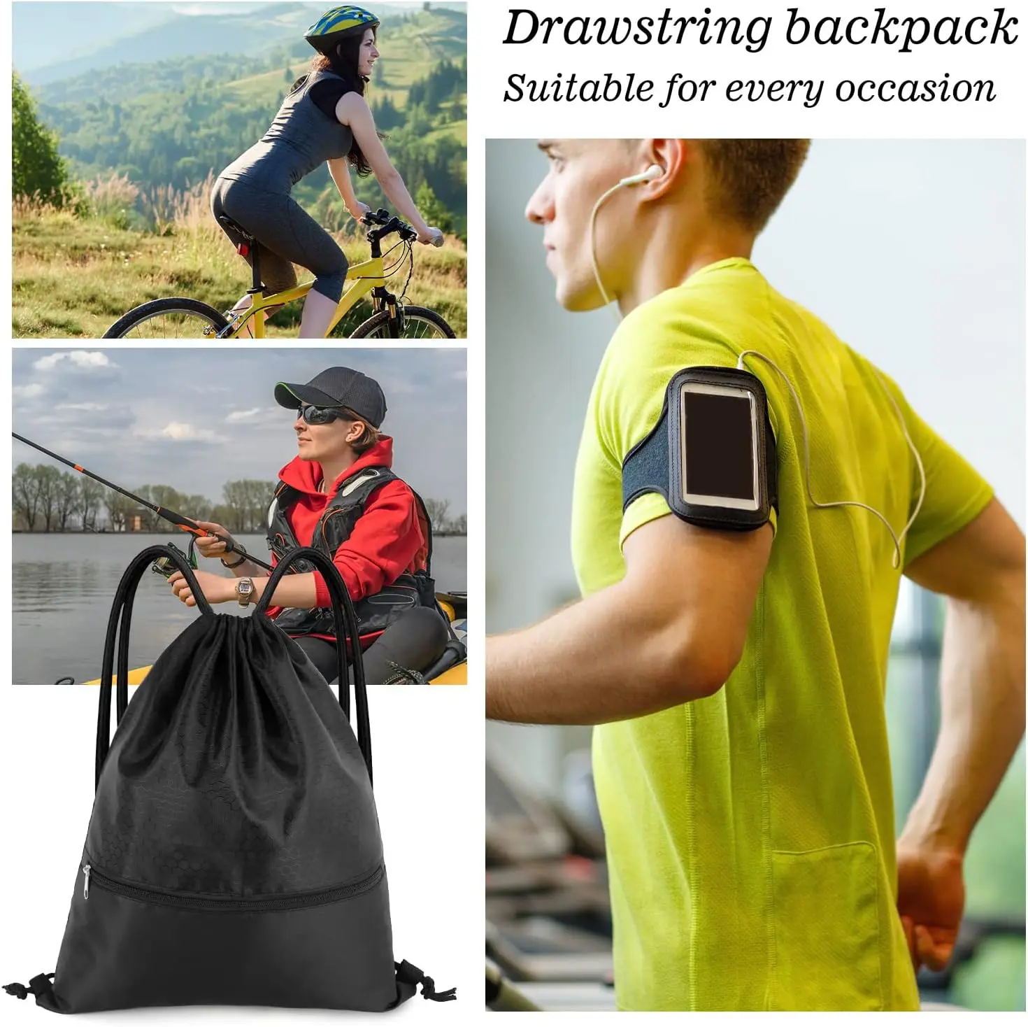 Custom Gym Swim Backpack - Recycled Polyester & Waterproof