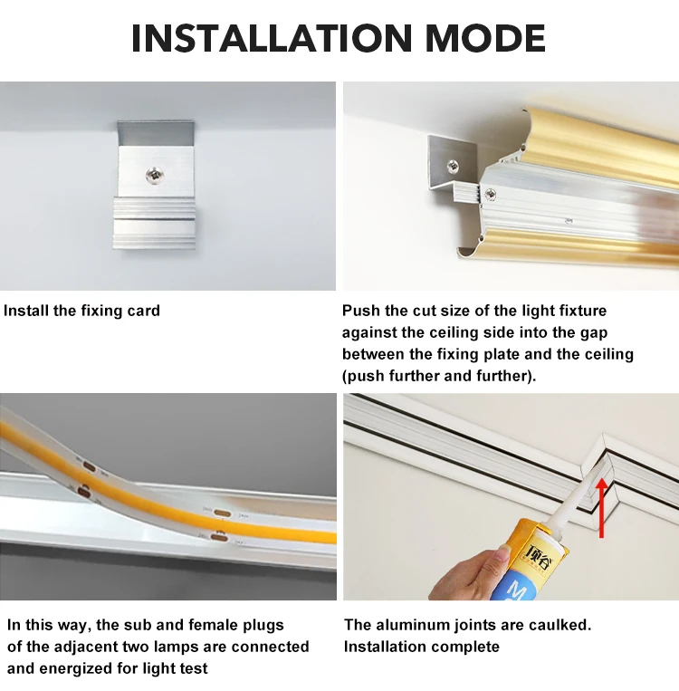 Aluminium Led Profile Easy Installation Intelligent Control Led Profile ...
