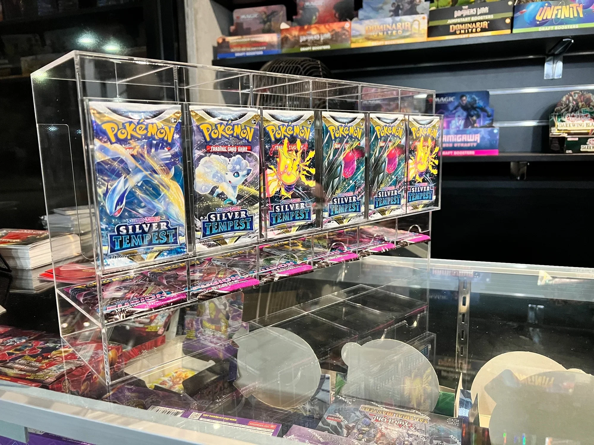 Acrylic Pokemon Pack Display Card Frame / Acrylic Case And Stand For 4x ...