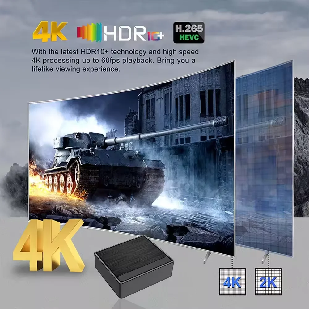 Lemon MINI TV Box - 4K Android IPTV Set Top Box Android 12