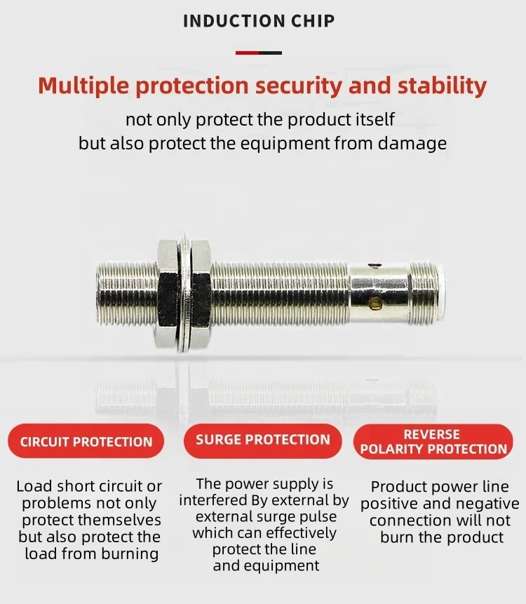 M12 4PIN TRC12-4DP Pnp-Proximity Sensor for Industrial Automation