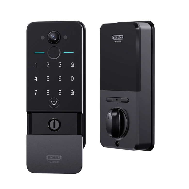 Intelligent Identification Keyless Padlock Unlocked Golden Smart Door ...