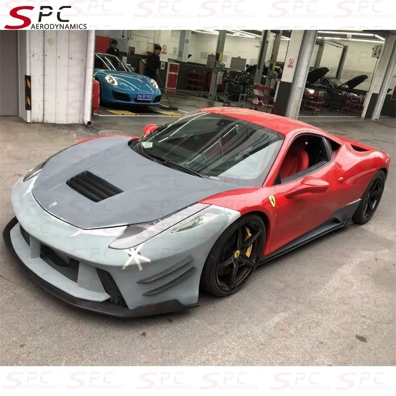 SPC PD Style Aerodynamic Body Kit for Ferrari 458 Wind Spoiler Kit for ...