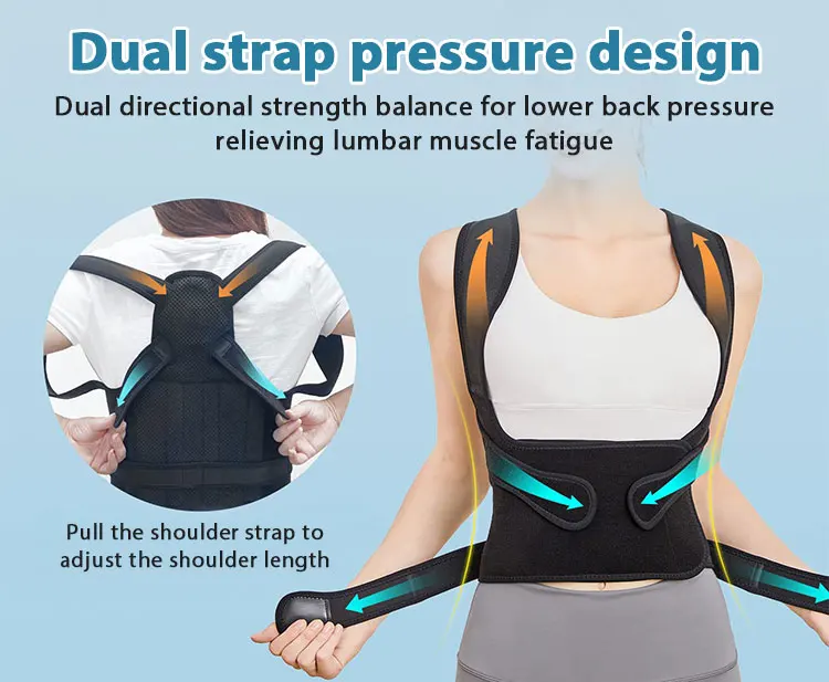 Unisex Ergonomic Hunchback Scoliosis Back Straightening Support Sitting ...
