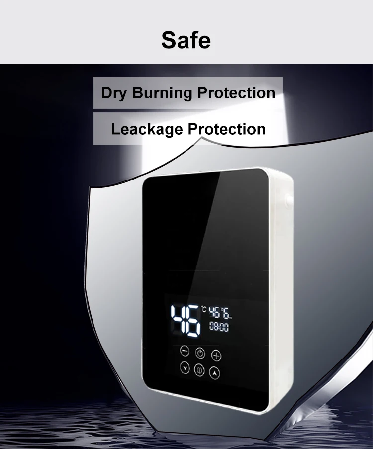 3.5-7kw Ce Cb Oem Slim Mini Tankless Electric Water Heater Geyser Home ...