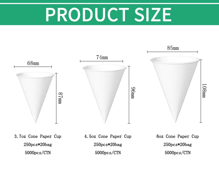 Wholesale Snow Cone Cups Paper Biodegradable Disposable Paper Cone Cup - Buy Cone Paper Cups ...