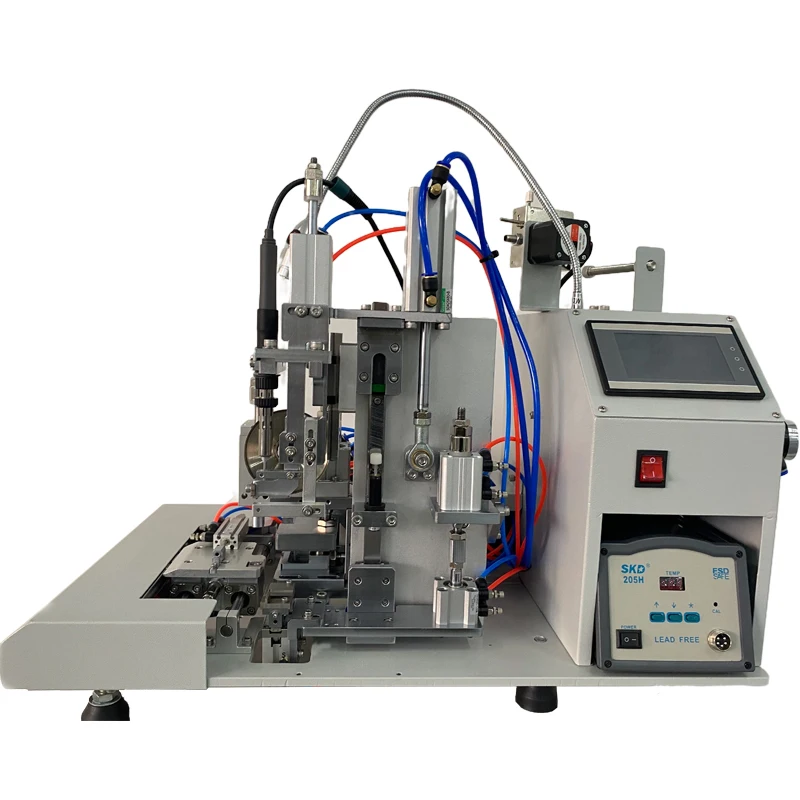 PCB/USB cable making semi automatic soldering machine cable connecting ...