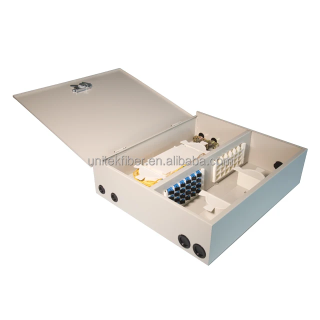 Fiber Optic Metal Terminal Box SC LC ST FTTH FTTX 24 48 Port Outdoor ...