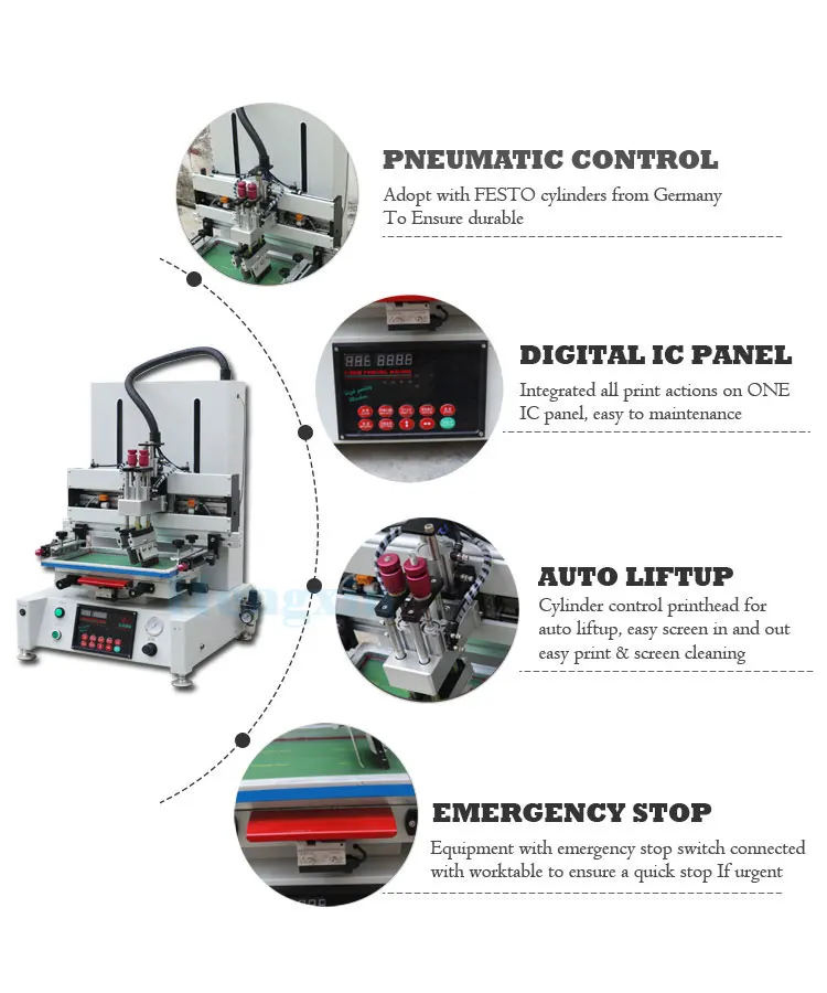 Semi-automatic Flat Screen Printing Machine for Logo Printing| Alibaba.com