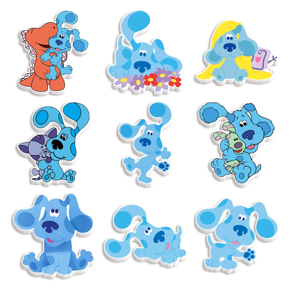 50pcs Cartoon Blue Dog Character Planar Resin Flat Back Decorative ...