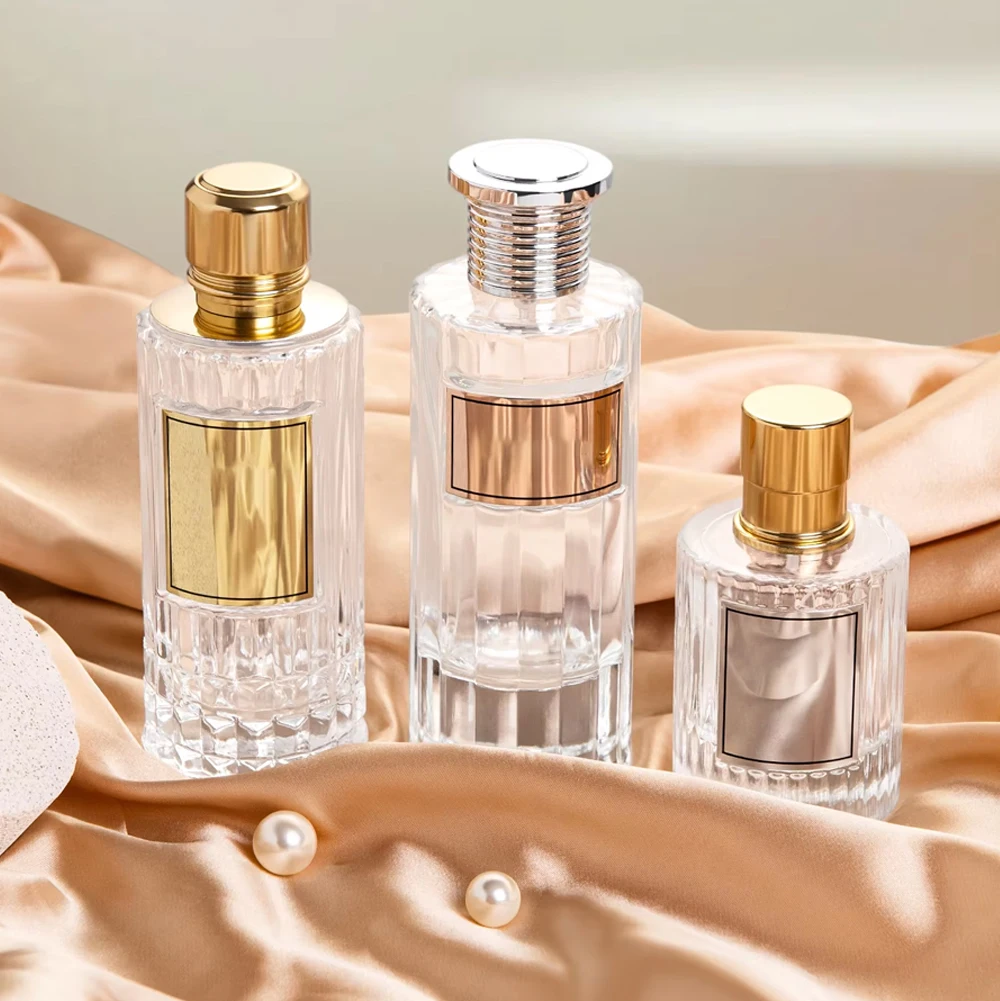 Luxury Black Metal Perfume Bottle Cap Simple High-end Cosmetic Bottle ...