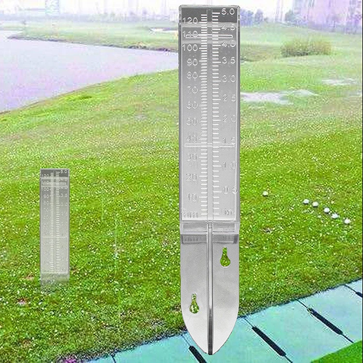 Garden Stake Rain Gauge Clear Plastic Outdoor Rain Gauge Home Clear ...