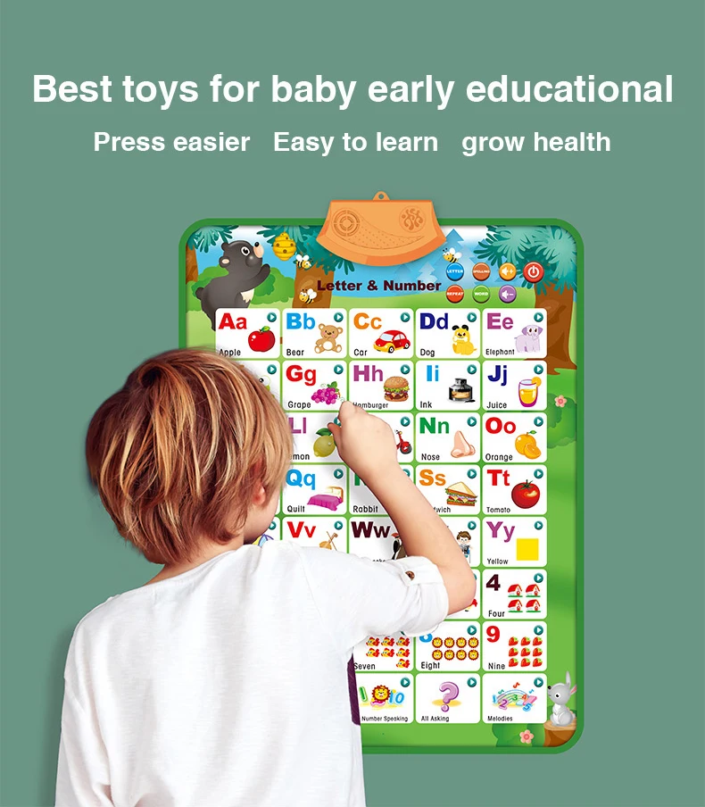 Qs Custom Preschool Educational Electric Interactive Talking Learning ...