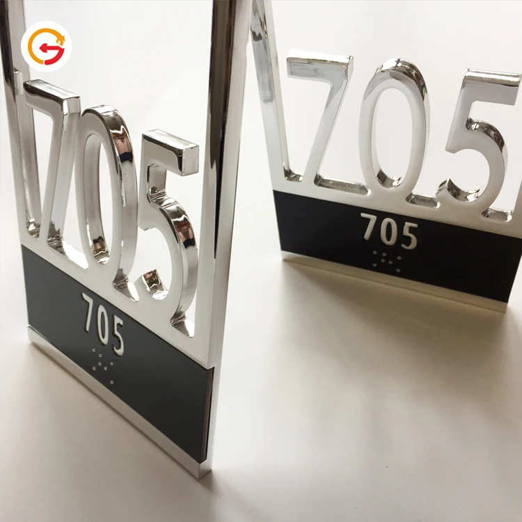 JAGUARSIGN Custom Office Door Numbers - Hotel Room Plates