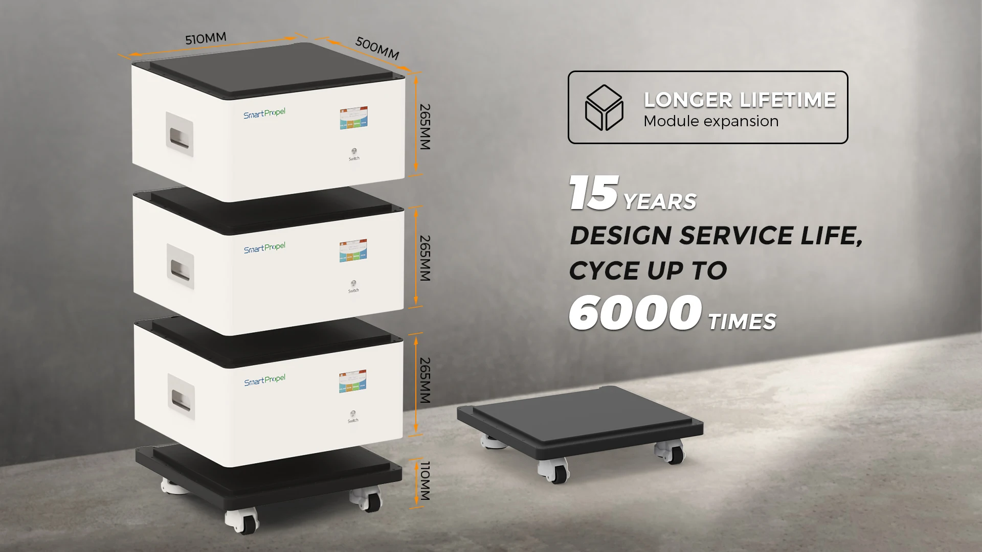 Stackable 48V 800ah Battery - 40kwh Lithium Lifepo4 Power