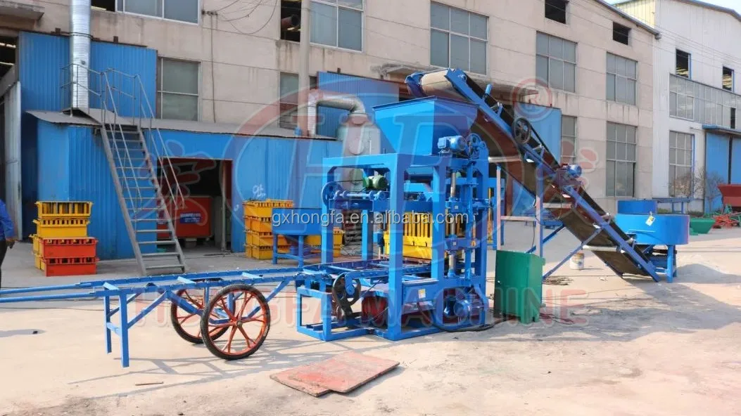 Qtj4-26 Concrete Paver Machine Machine Brick Block Machine Making ...