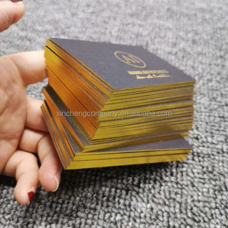 Luxury Gold Name Card Elegant Foil Embossed Business Cards Printing ...