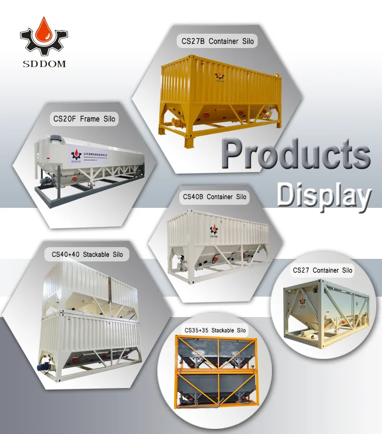 SDDOM 20 40GP Cement Container Silo Steel Cement Container Large Size ...