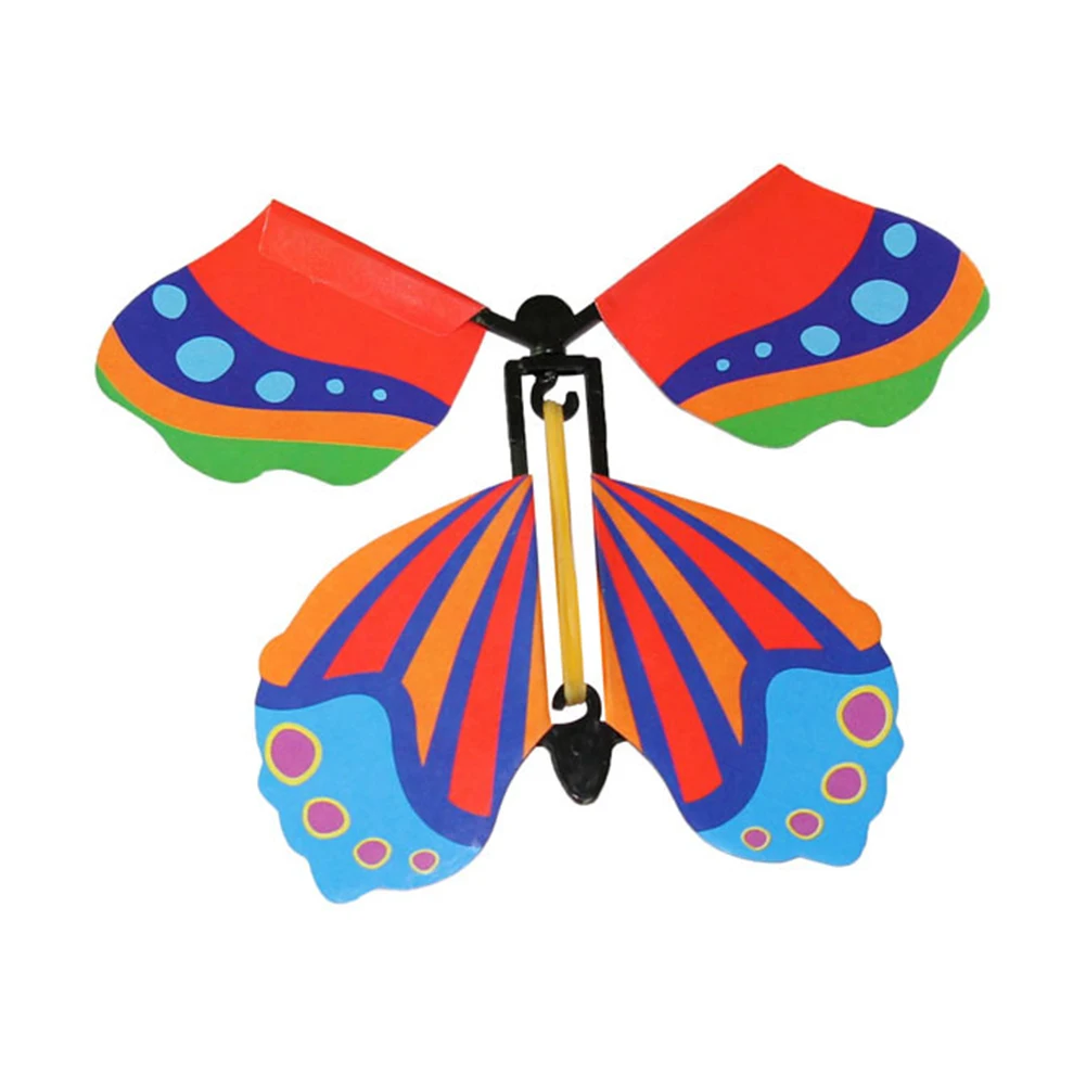 Magic Flying Butterfly Wind Up Toys Card Gag Gifts For Kids Great ...