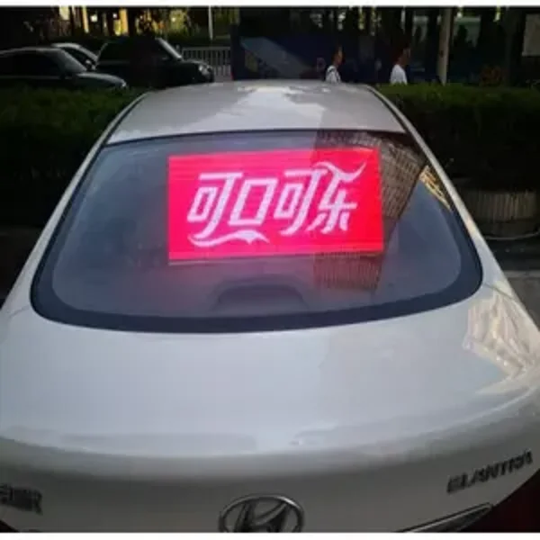 Rear Window LED Display - Transparent Car Glass Advertising