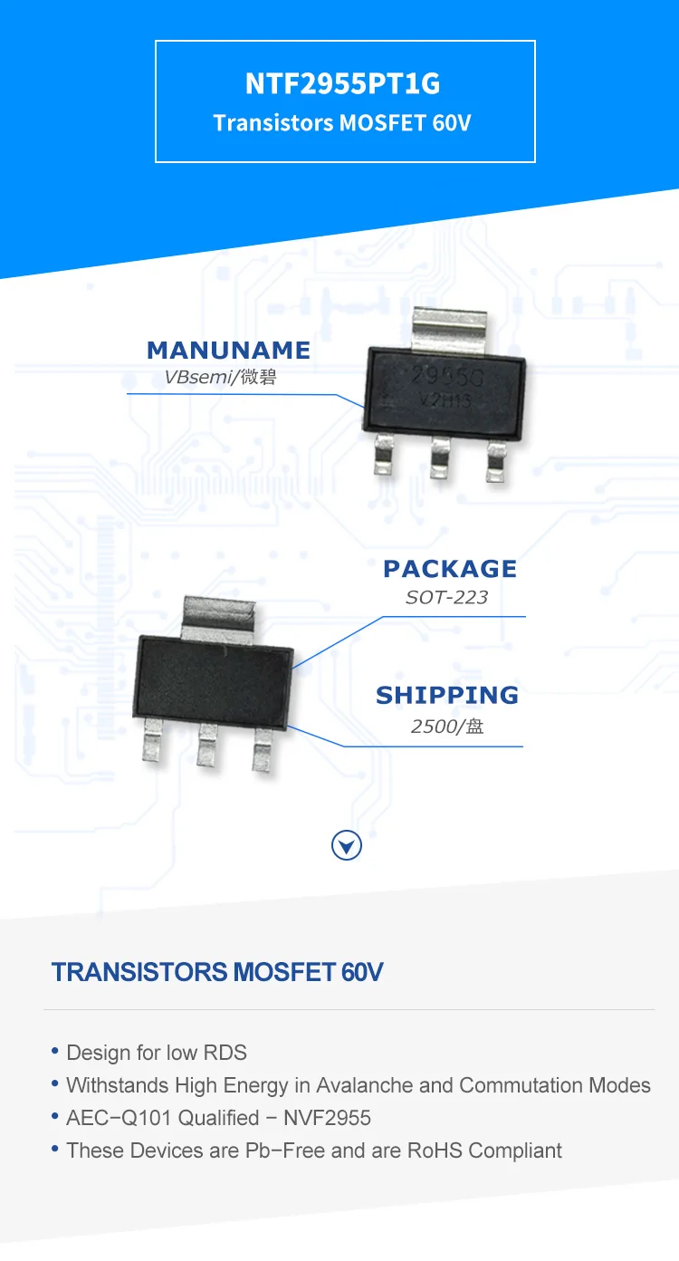 Ntf2955pt1g Wholesale Intergrated Circuit Electronic Components Ntf2955 ...