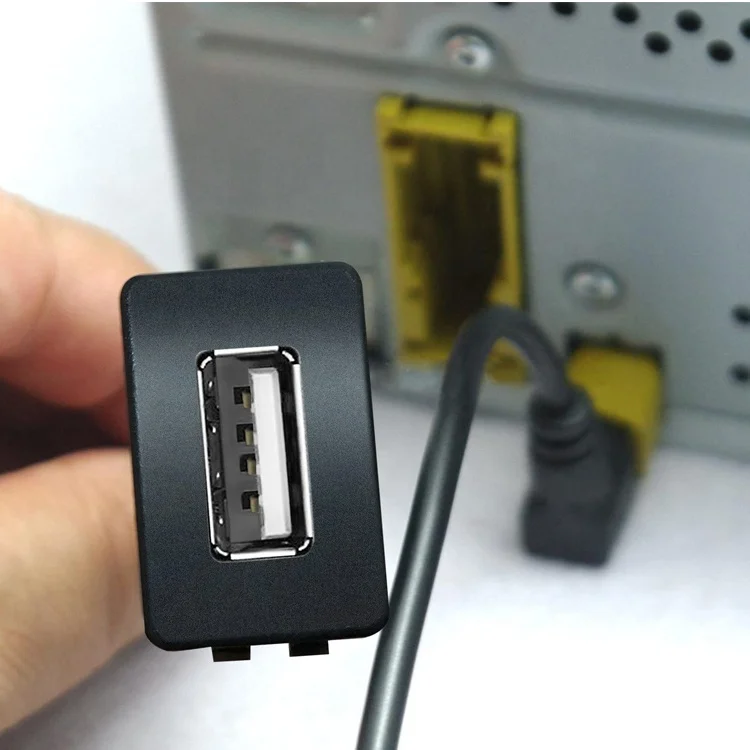 Snap Socket Dashboard Panel Male to Female USB Flush Mount Extension ...