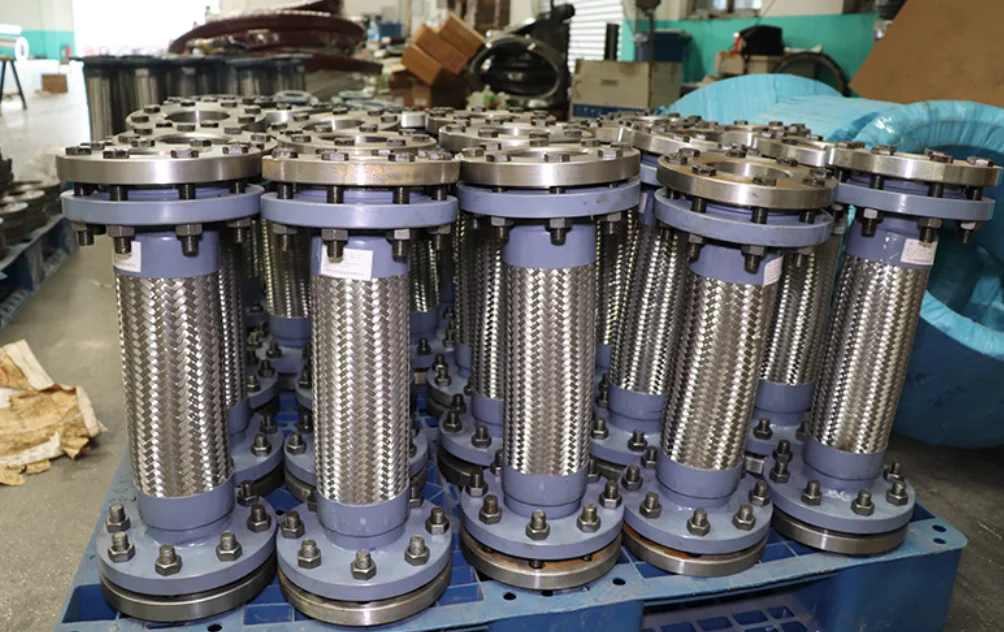 Braided Corrugated Expansion Joint Stainless Steel Flanged Bellow 4 3 ...