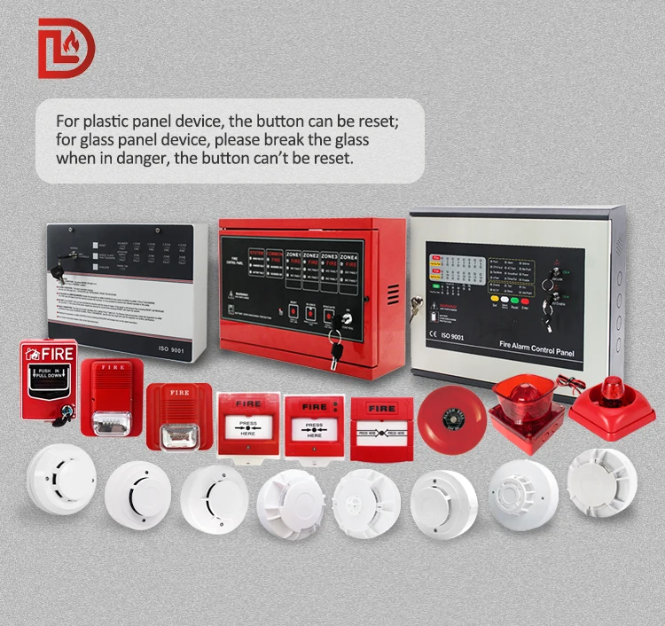 Fire Alarm System Fire Call Point Emergency Water-proof Resettable Fire ...
