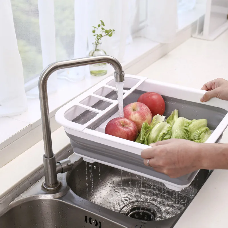 Custom Folding Drainer Basket - Collapsible Kitchen Organizer