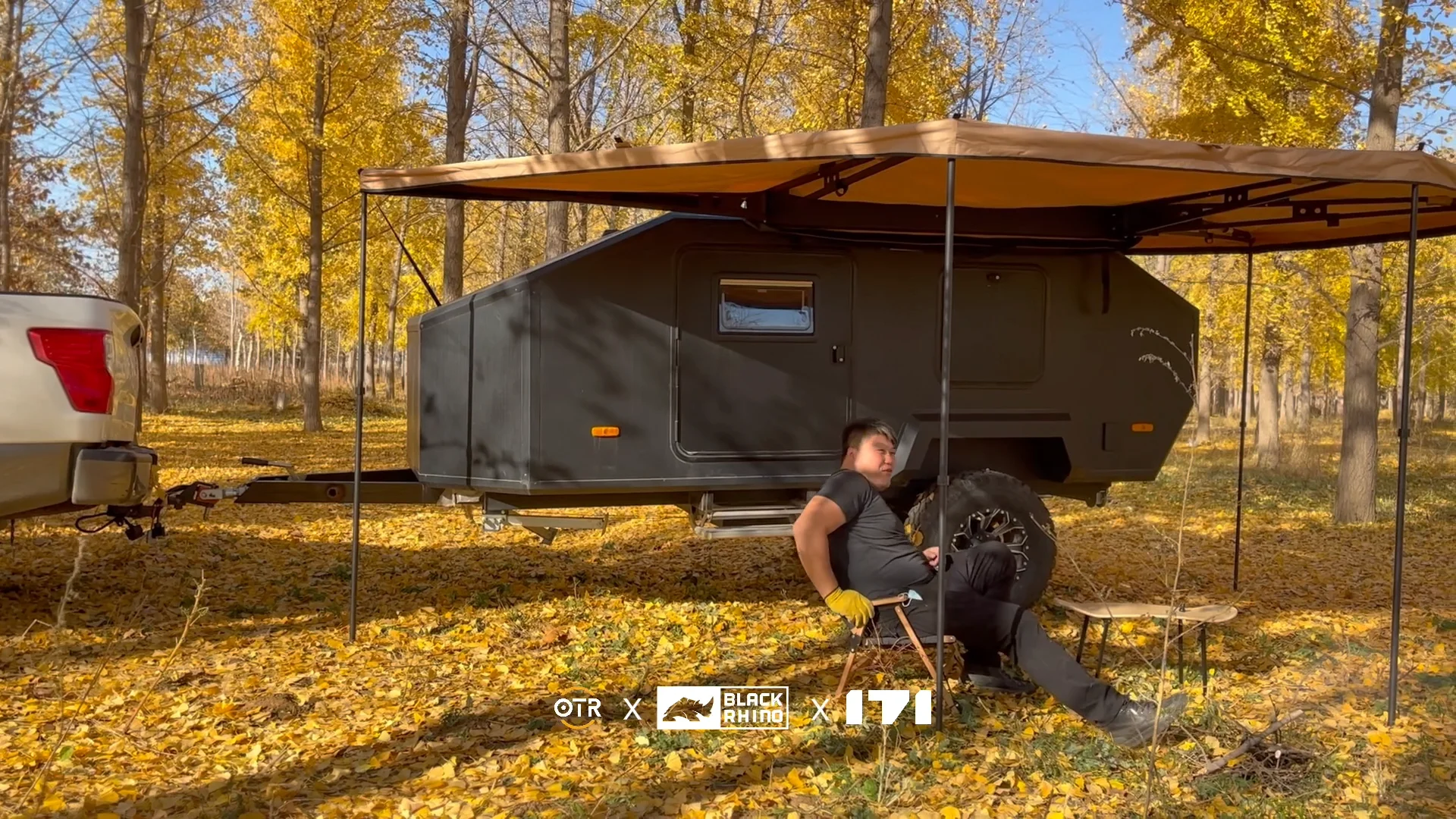 Foldable Car Outdoor Camping 360 Caravan Rv Roof Tent 270 Foxwing Tent ...