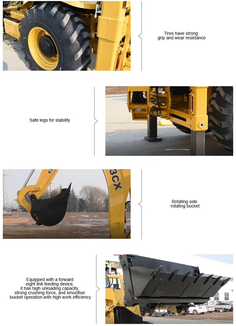 Construction Machine Backhoe 4wd Compact Multi-purpose Backhoe ...
