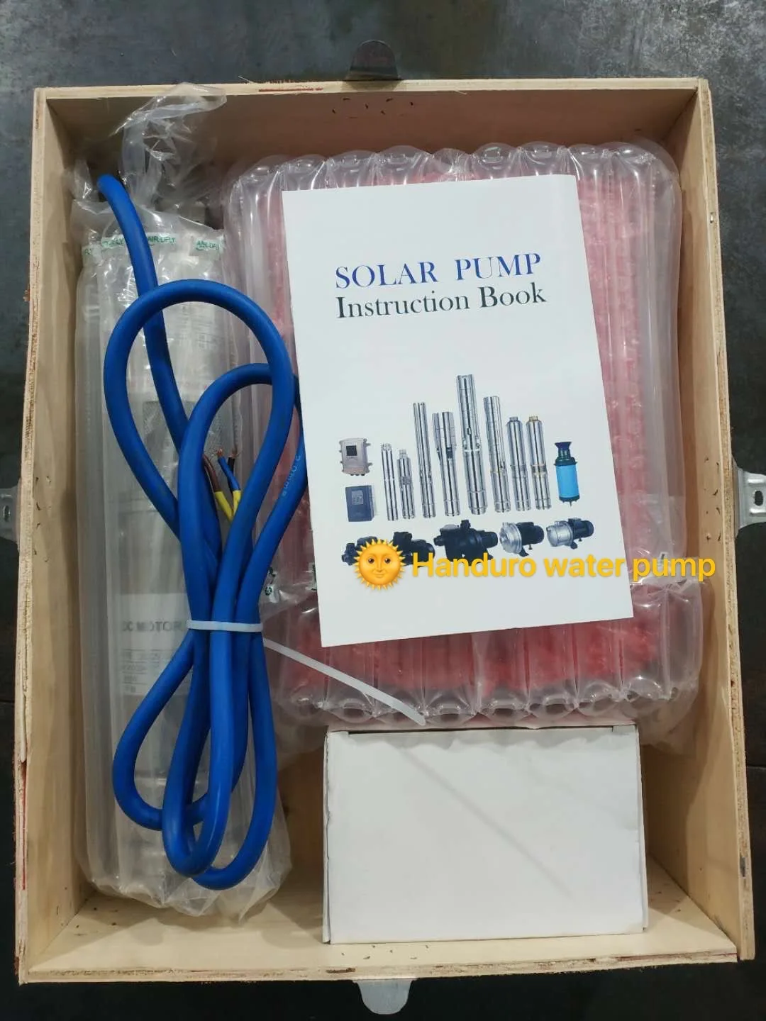 Handuro 24v 120w 1.2m^3/h 56m Solar Powered Submersible Deep Water Well ...