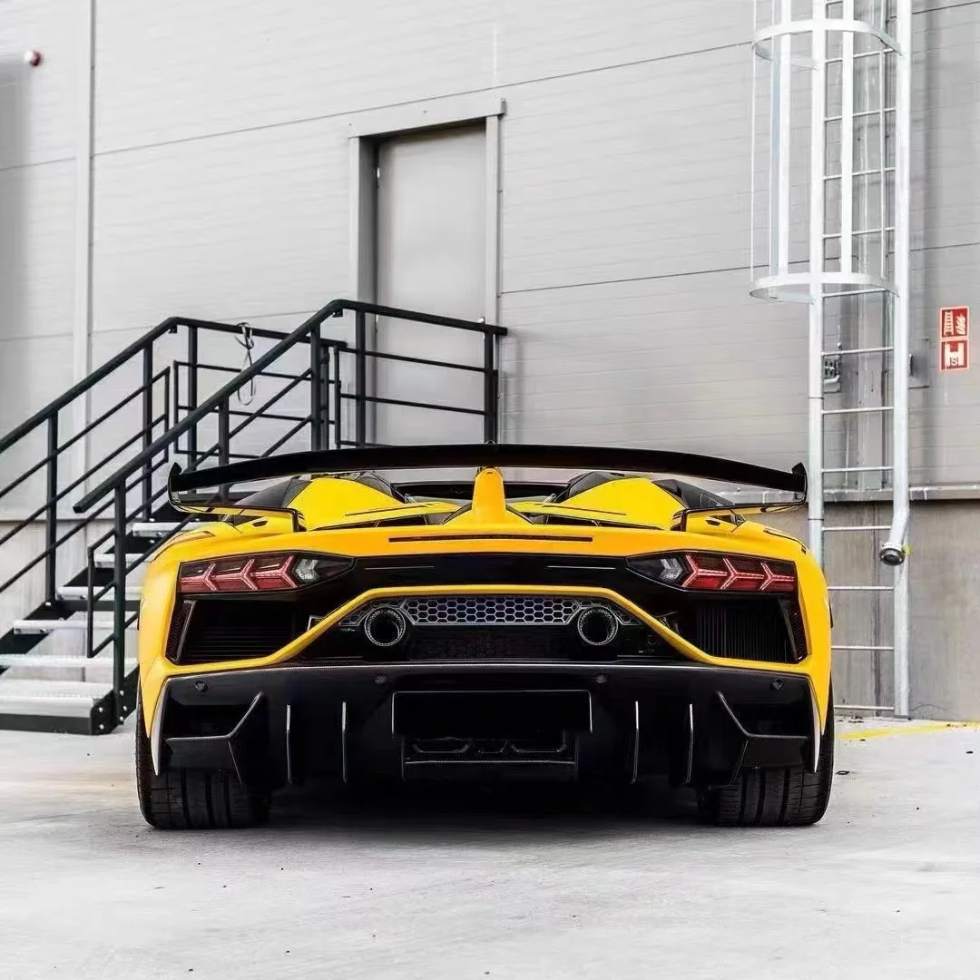 SVJ Style Body Kit Front Bumper Spoiler Exhaust Hood Bodykit for ...