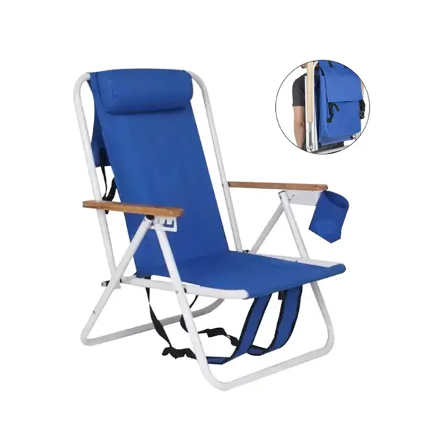 Custom Printed Portable Backpack Adjustable Back Reclining Lounge ...