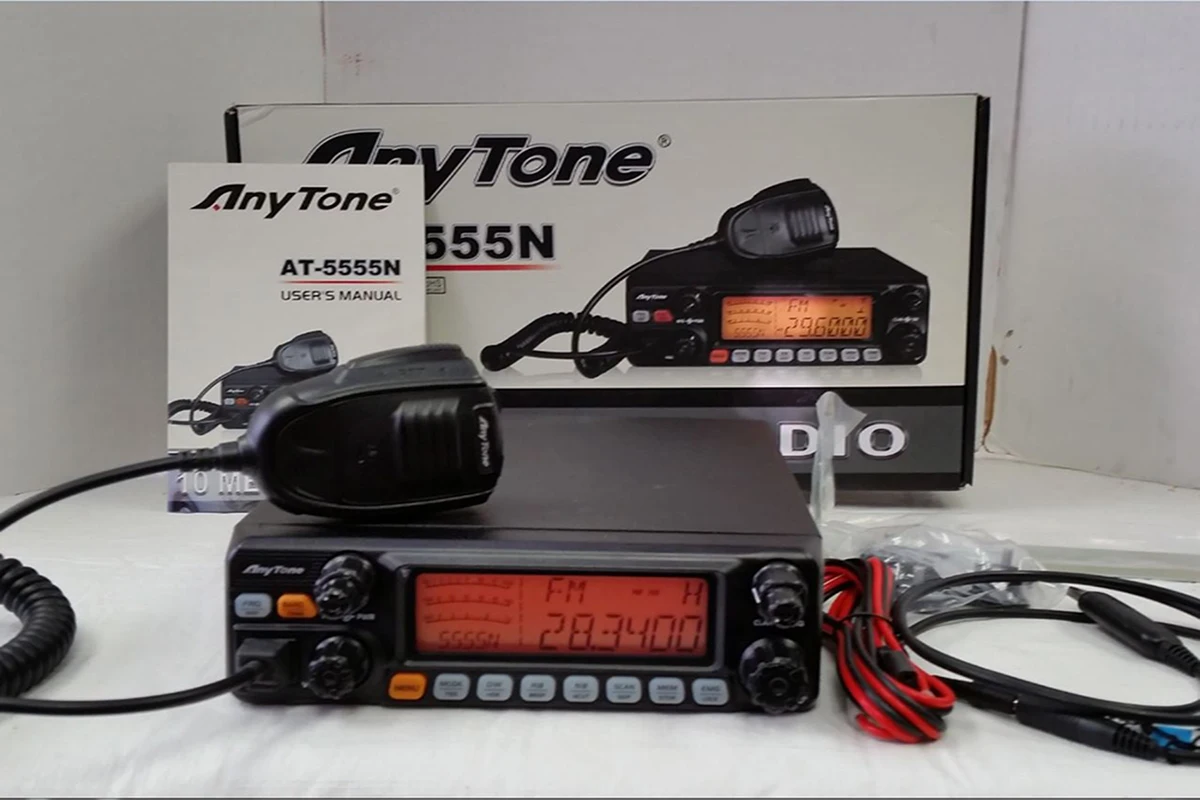 Anytone AT-5555N II CB Radio - 40 Channels, 60W SSB Power