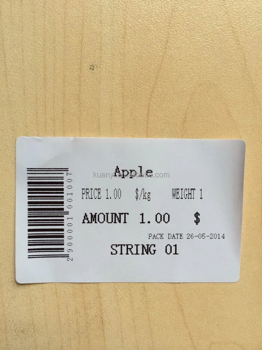Barcode Label Weigh With Printer Scale Commercial Meat Scale With Label ...