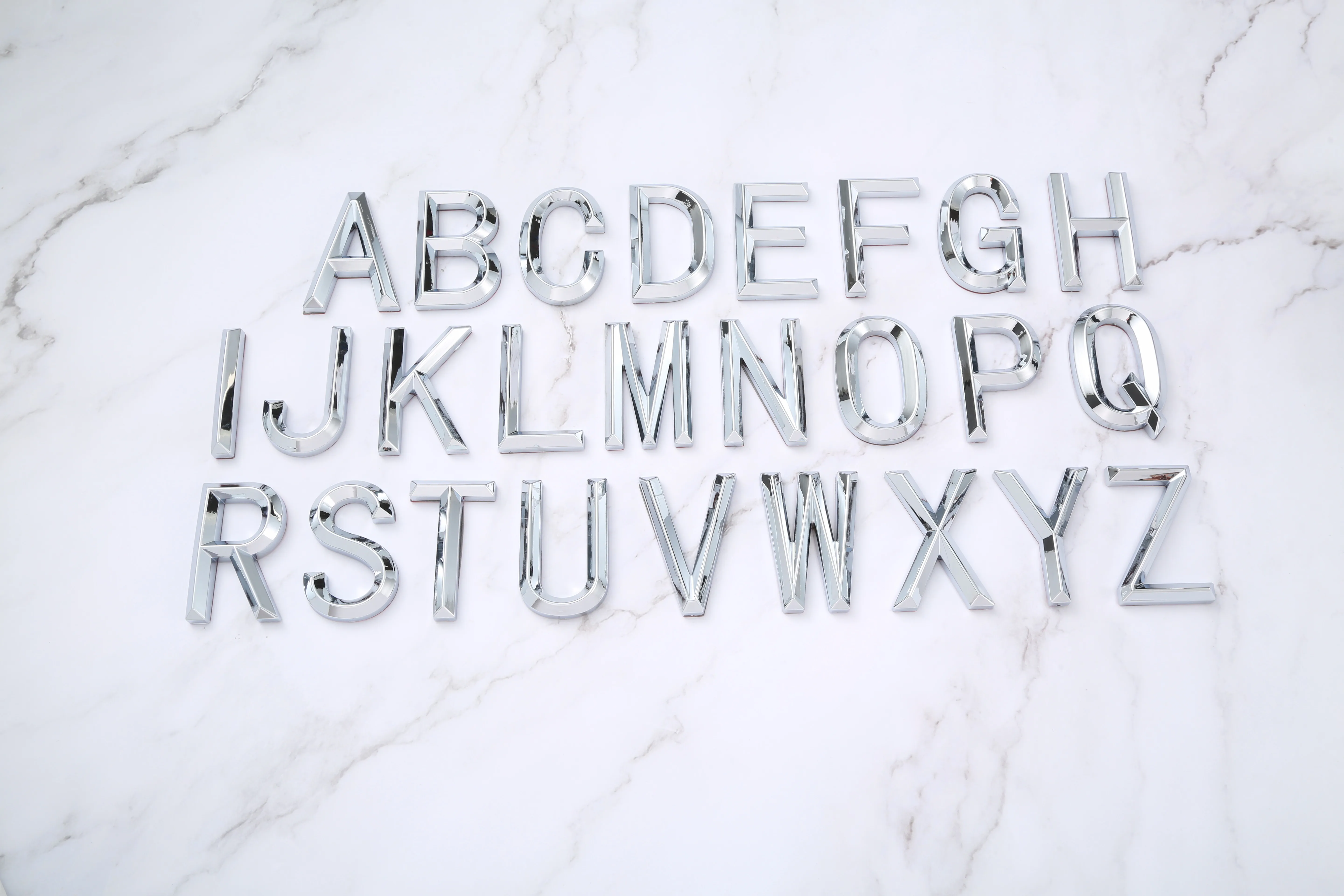 Electroplating process letter A~Z Adhesive Door Number for House ...