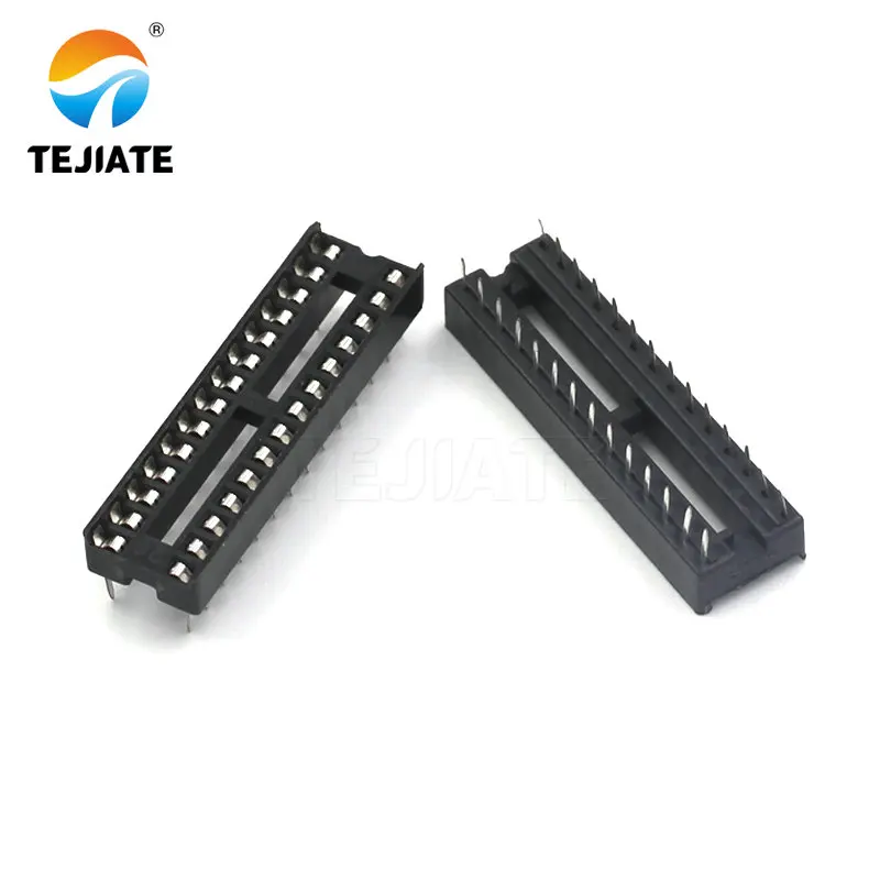 Dip28 Ic Socket Dip Chip Test Holder Adaptor Soldering Ic Chip Socket ...