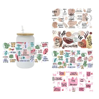100+ Positive Affirmations Motivation Quotes Uv Dtf Cup Wrap Stickers ...