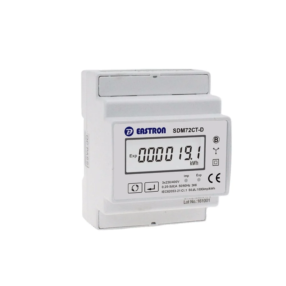 Eastron Sdm72ct-d 3 Phase Kwh Meter,Ct Smart Energy Meter,Din Rail ...