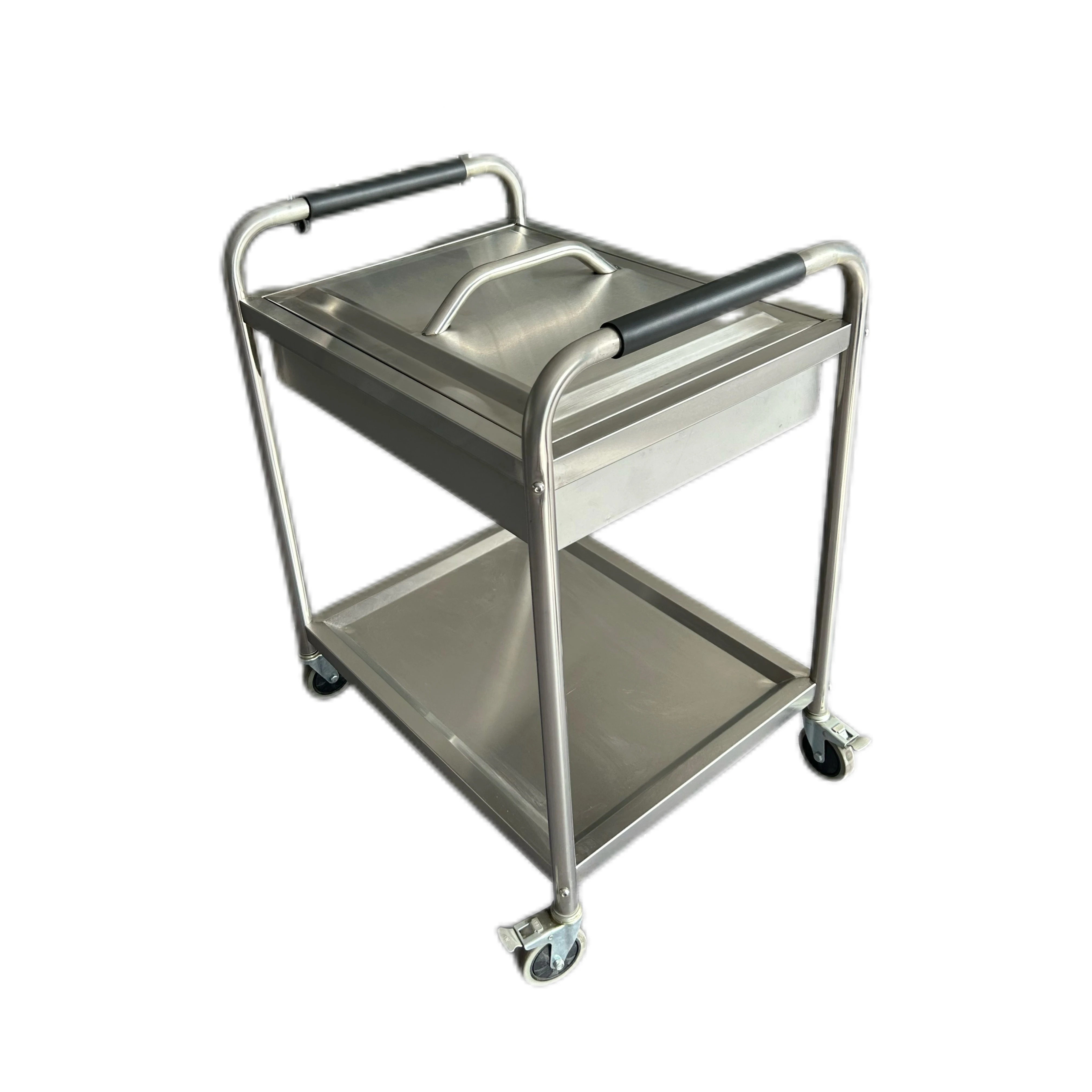 VICTORY commercial Stainless Steel Lunch Trolley with Wheel Condiment ...
